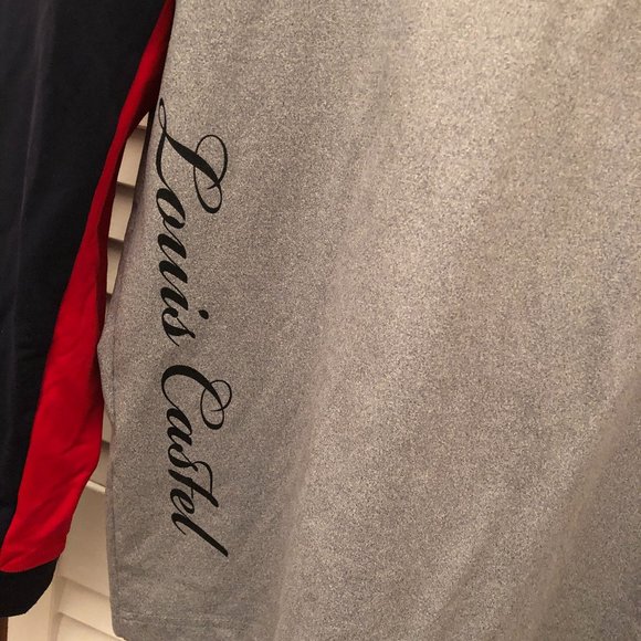 Louis Castel | Shirts | Louis Castel Men Golf Navy And Red Long Sleeve ...